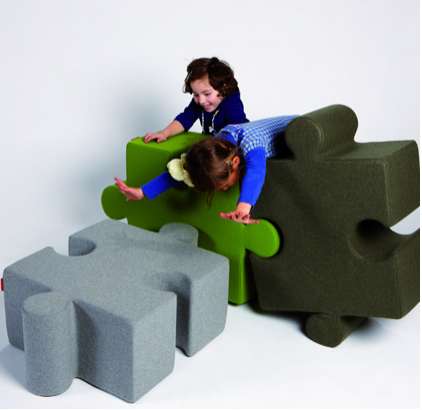 Jigsaw Seating : puzzle pouf