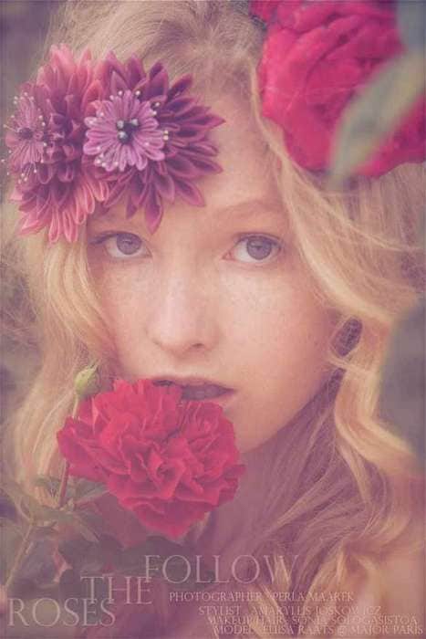 Sensual Rose-Hued Shoots : Elisa Raats Fine Taste