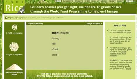 Charitable Exam Challenges : Free Rice