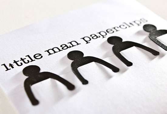 Cute Designer Stationery : little man paperclips