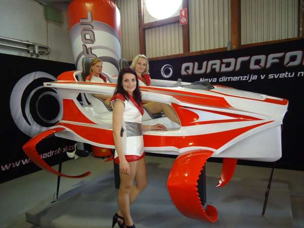 Cutaway Water Vessels : quadrofoil electric powered boat