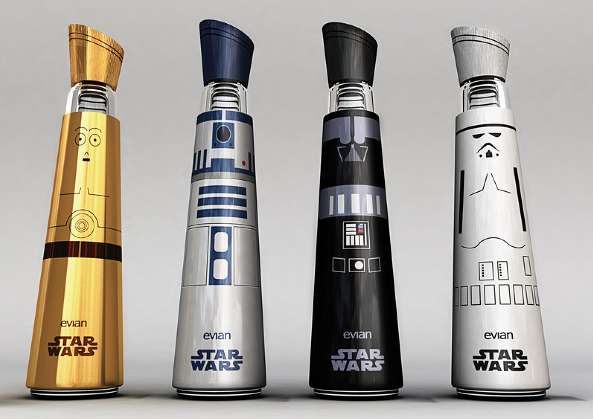 Galactic Elixir Vessels : evian star wars