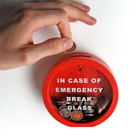 Emergency Money Box: Break Glass for Change
