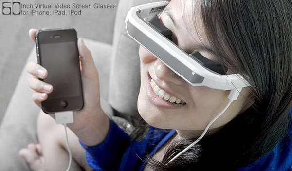 Attached Screen Spectacles : Virtual Video Glasses