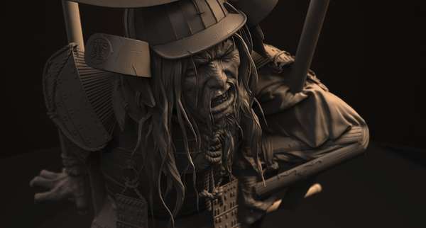 Meticulous Samurai Sculptures : Dan Ulrich