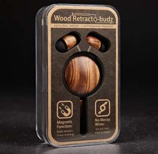 African Zebrawood Earbuds : wood headphones