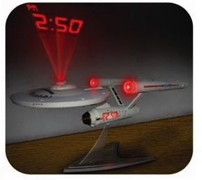 Starship Projection Clocks : Star Trek alarm clock
