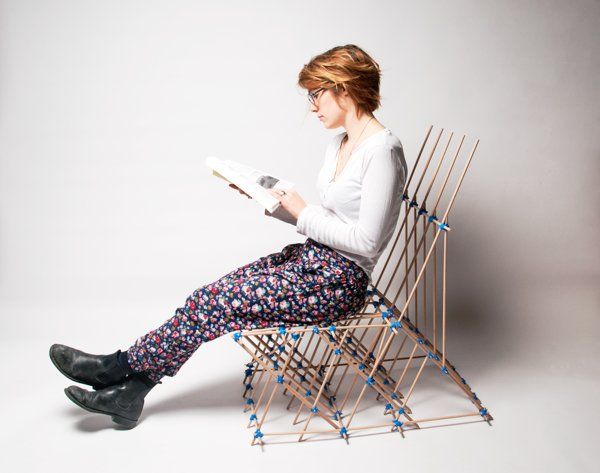 Scaffolding-Like Seating : Chaise by Benjamin Mahler