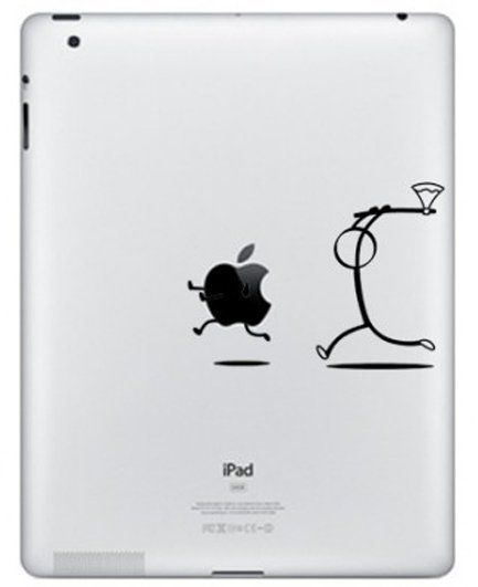 Hilariously Violent Tablet Stickers : Apple Killer