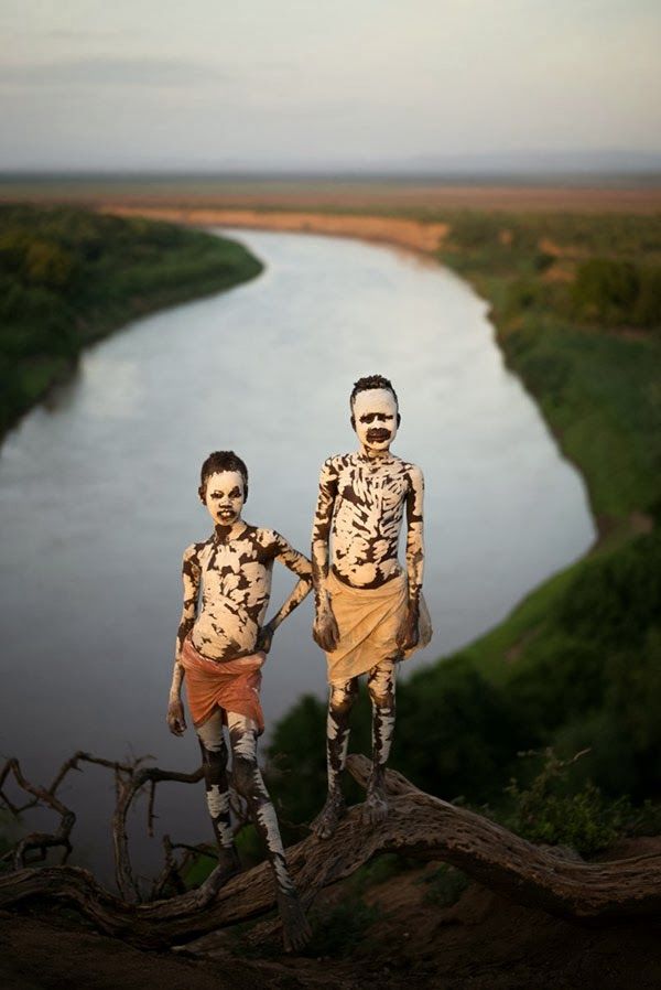 Cultural Chalk-Adorned Photography : tribal photography