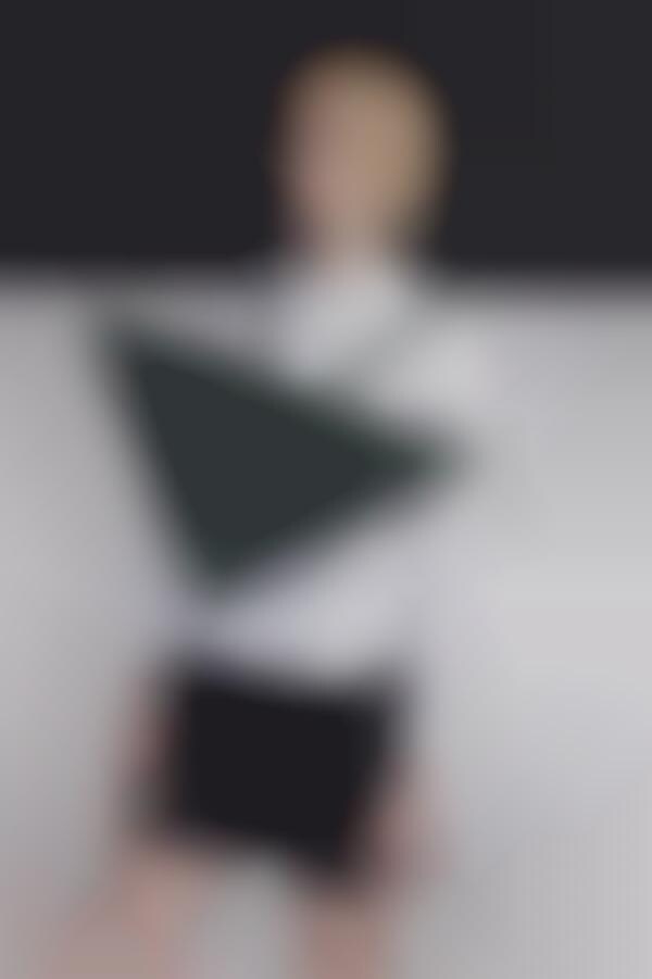 Triangular Post-Modern Purses : clean everything minimalist leather bags