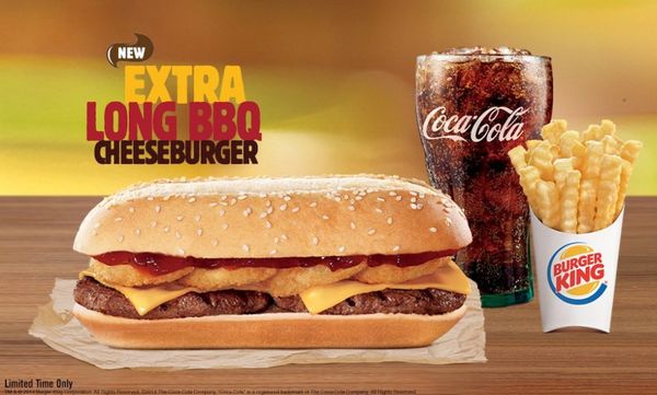 Elongated Burgers : "extra long bbq"