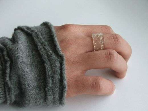 Personalized Secret Encoder Rings: 64-Character Binary Code Jewelry