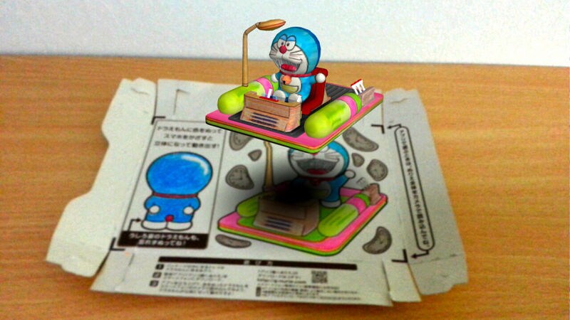 Augmented Reality Snack Boxes : "stand by me doraemon"