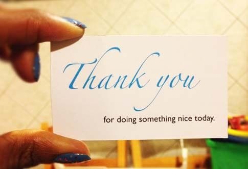 Kindness-Celebrating Cards : simple thank you cards