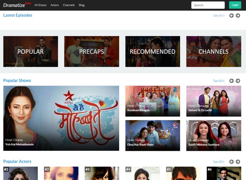 Bollywood Streaming Services : Dramatize