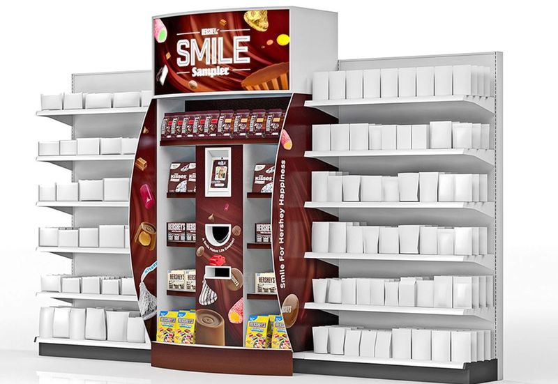 Smile-Activated Candy Dispensers : candy dispenser