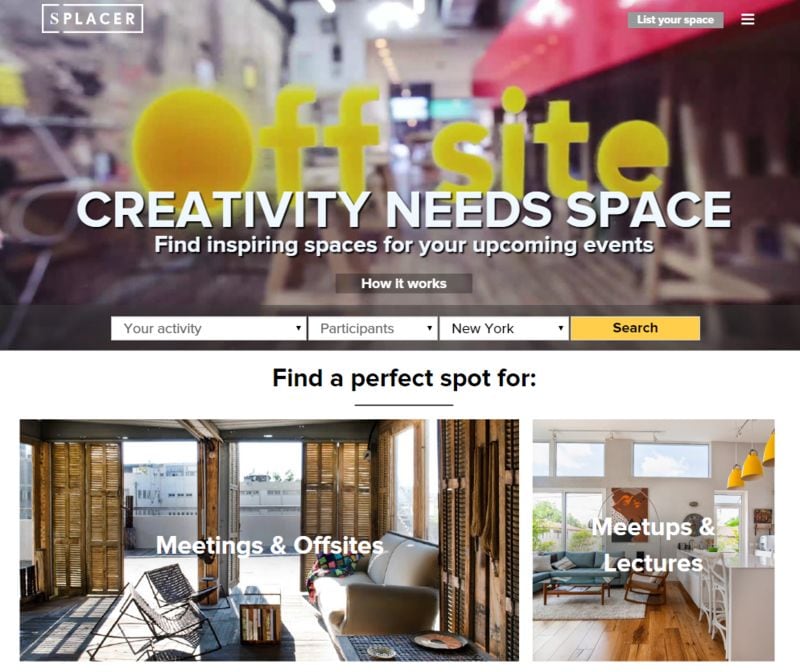 Event Rental Platforms : venue rental