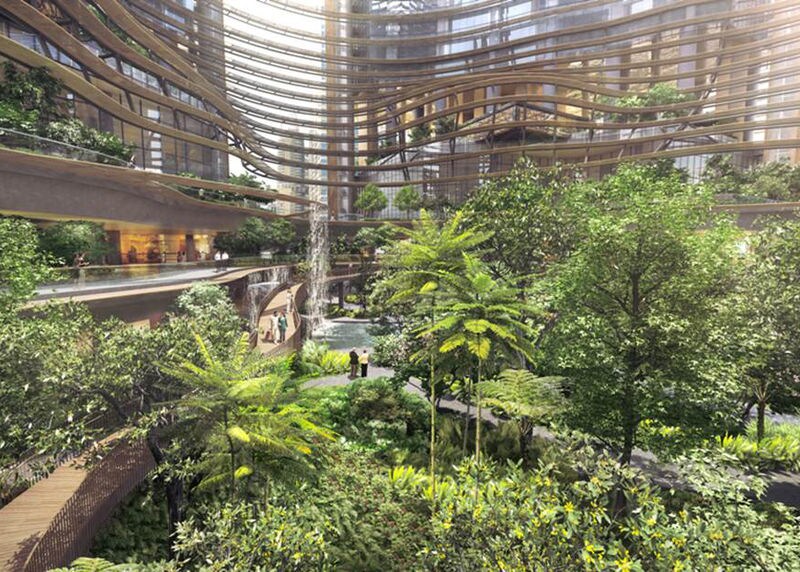 Waterfall Tower Developments : garden atrium