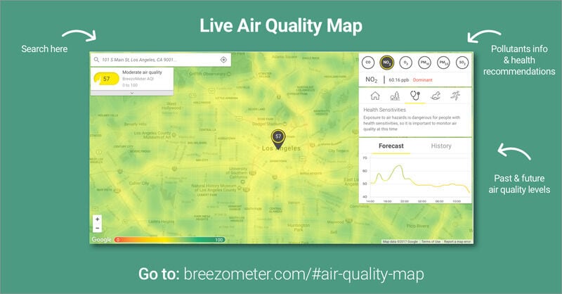 Clean the Sky - Interactive Air Quality Maps