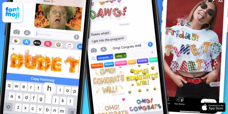 Custom Font-Based Phone Keyboards : fontmoji stickers emoji fonts