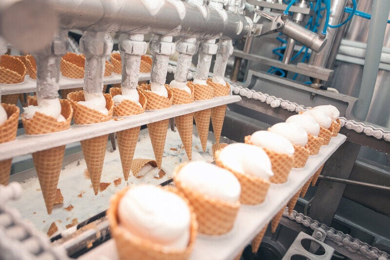 Ice cream factory store