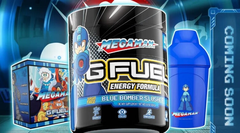 Gamer Energy Beverages : blue bomber slushee