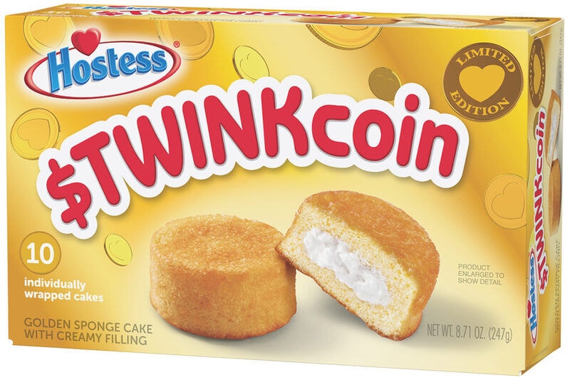 Cryptocurrency-Inspired Snack Cakes : $TWINKcoin snack cakes