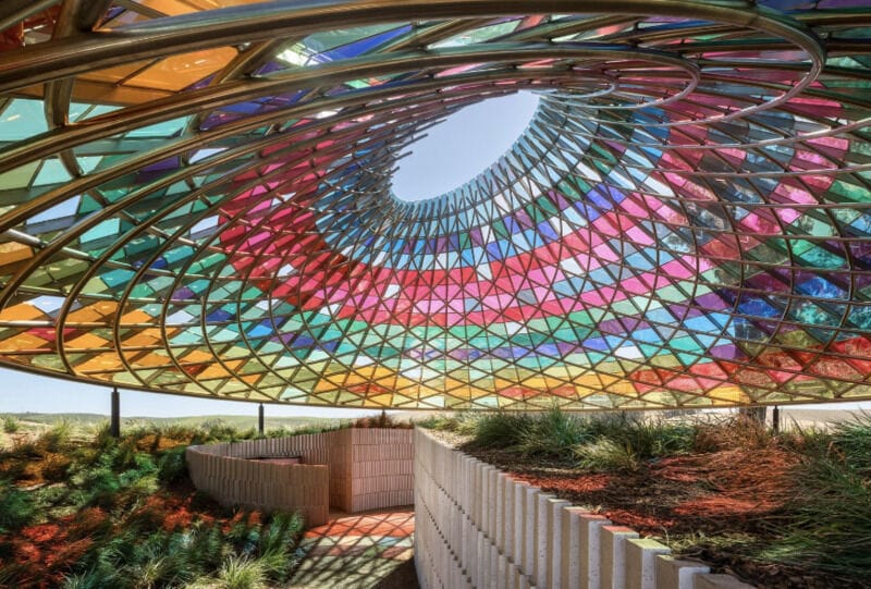 Colored Glass Pavilions : colored glass pavilion