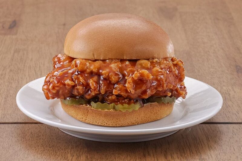 Boozy Fried Chicken Sandwiches : Spicy Bourbon Chicken Sandwich