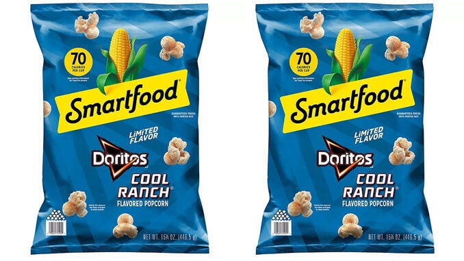 Chip-Flavored Popcorn Snacks : Smartfood PopCorn Doritos Cool Ranch