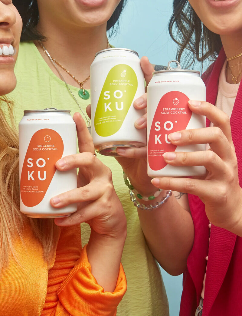 Sparkling Soju Cocktails : canned soju cocktails