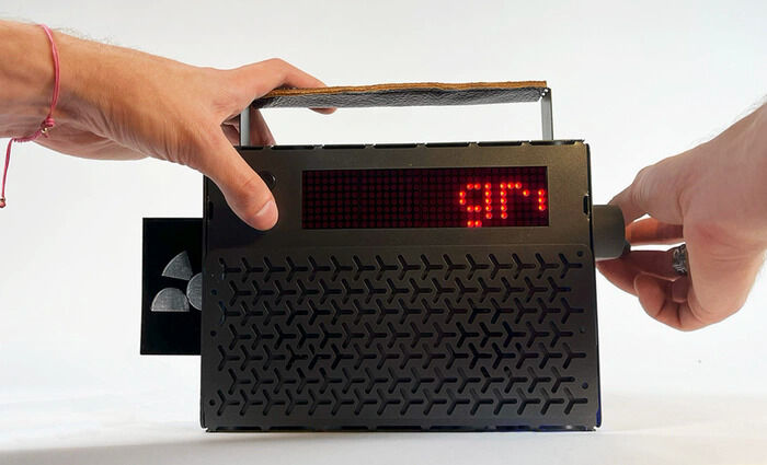 Ai Powered Portable Speakers Vbox Boombox