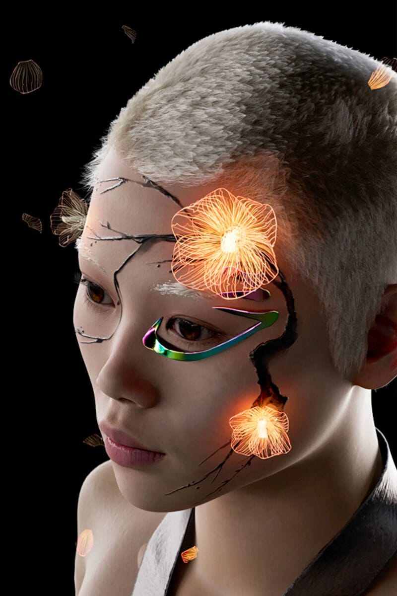 NFC-Enabled Face Stickers : face sticker