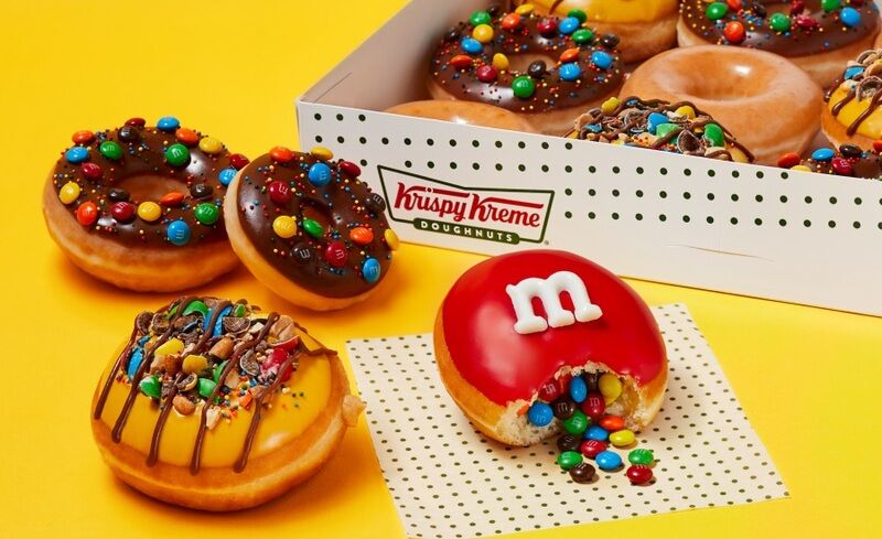Iconic Candy Covered Donuts Krispy Kreme Mandms Collection