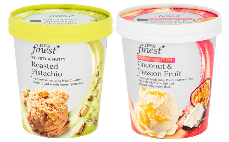 Low-Cost Artisan Ice Creams : Tesco Finest ice creams