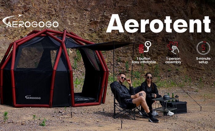Inflatable Geodesic Adventure Tents : Aerogogo Aerotent Series