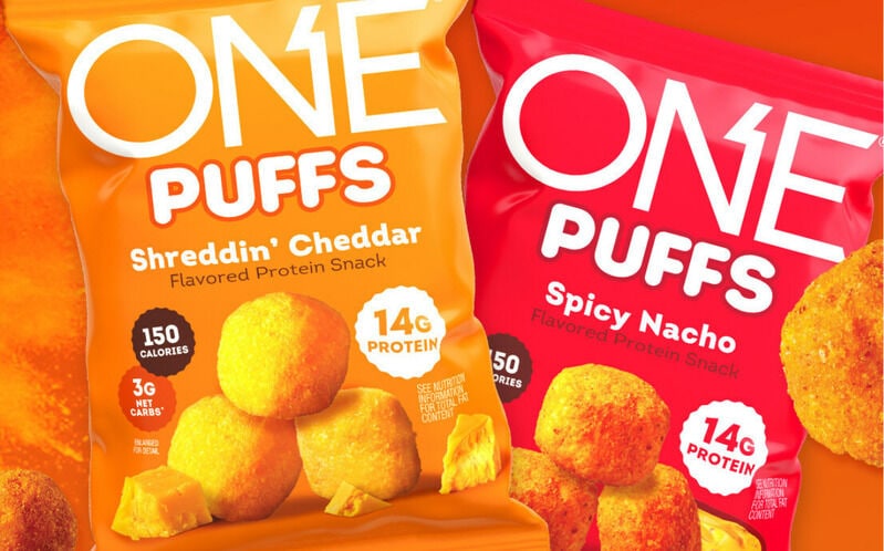 Protein-Rich Puffed Cheese Snacks : ONE Puffs