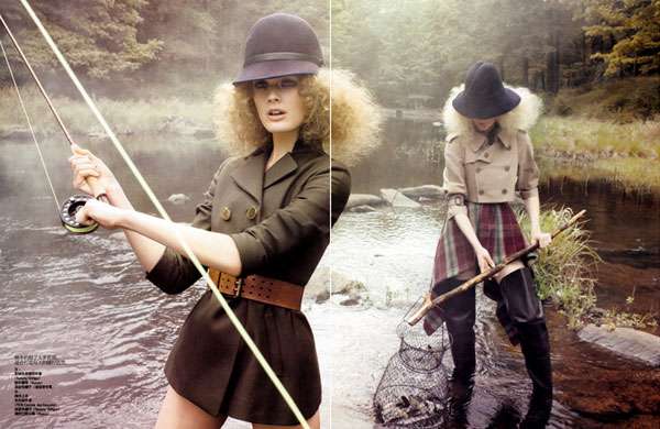 Fashionable Fishing Photography: 'Fishing Day' in Vogue China is an ...