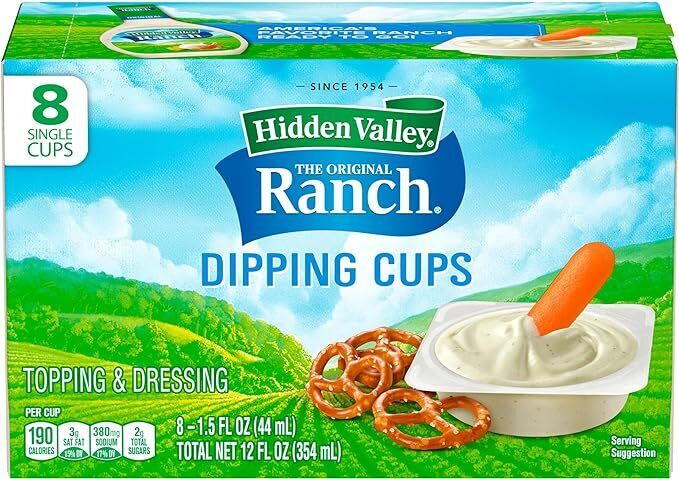 Portable Dipping Sauce Cups : hidden valley ranch cup