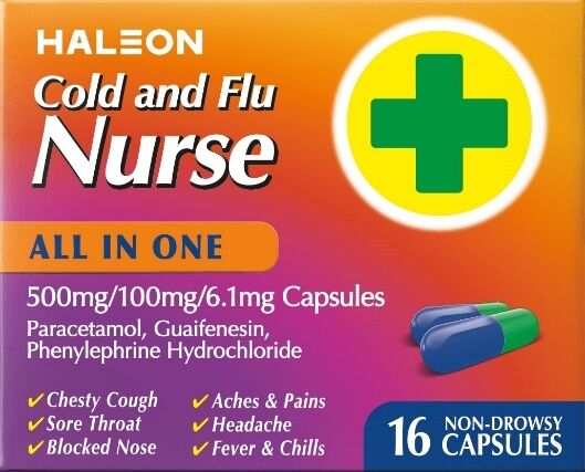 Triple-Action Cold Medications : Haleon Cold and Flu Nurse Capsules