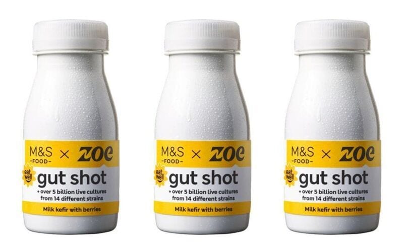 Collaboration Gut Health Shots : Zoe x M&S Food Gut Shot