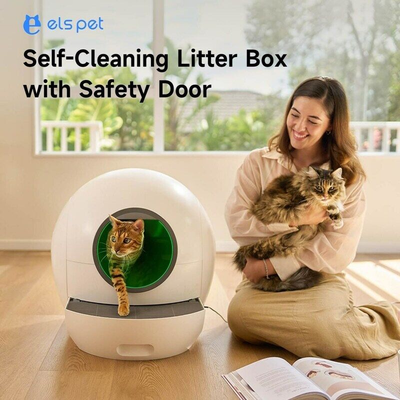 Connected Smart Litter Boxes : Self-Cleaning Litter Box