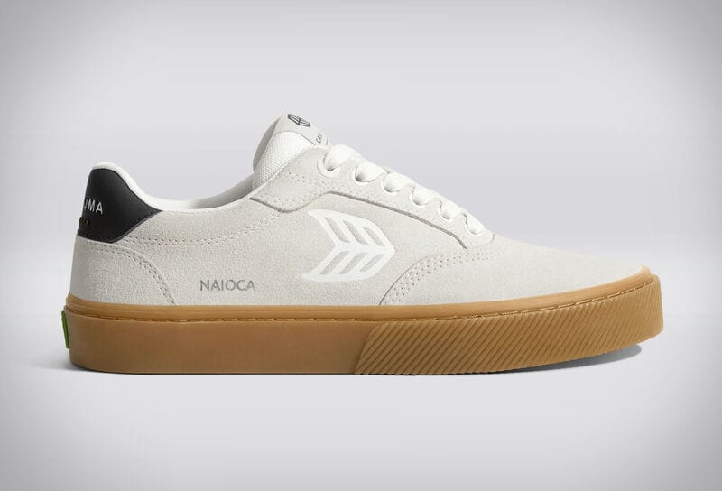 Refined Skateboarder Sneakers : Cariuma Naioca Gum Suede Sneaker
