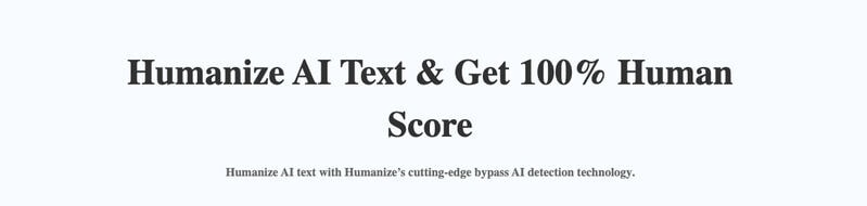 Humanizing AI Text : Humanize AI