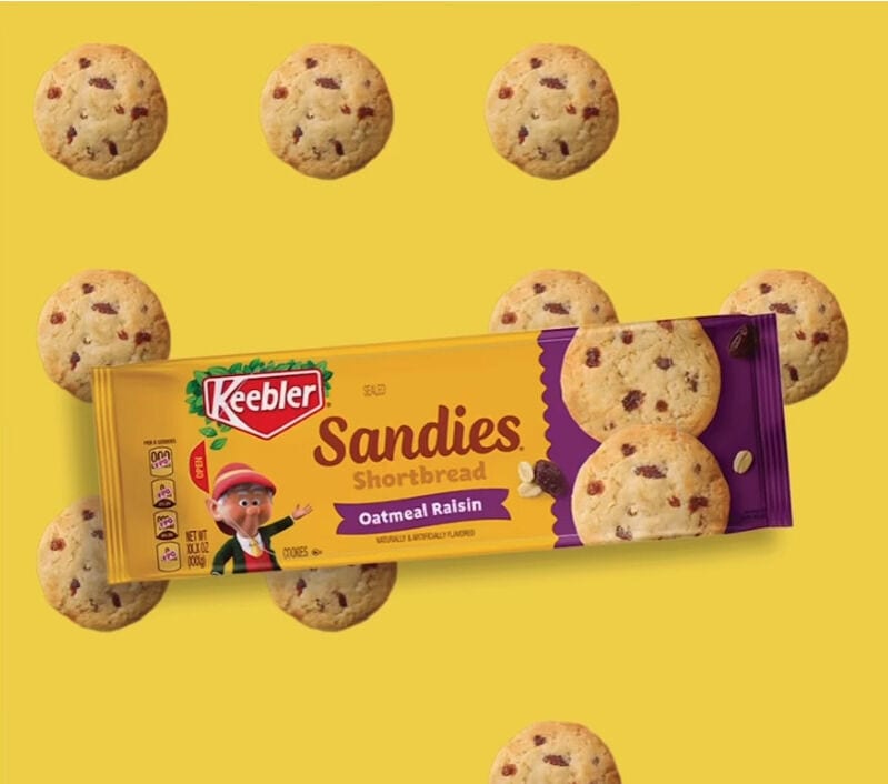 Oatmeal Rasin Shortbread Cookis : Oatmeal Raisin Sandies