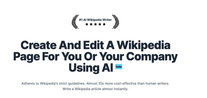 AI Encyclopedia Pages Writers : Wikipedia Article AI