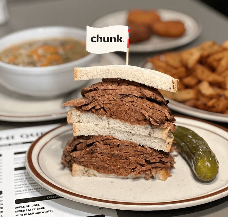 Plant-Based Pastrami Sandwiches : Chunk Foods and Pastrami Queen