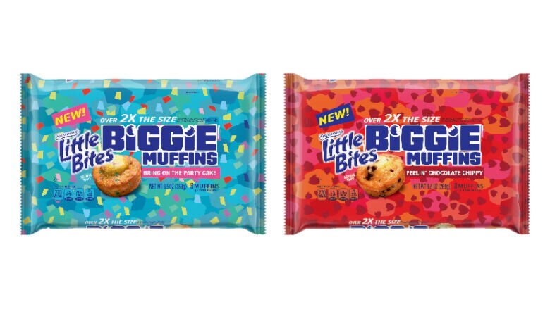 Oversized Prepackaged Muffin Snacks : Little Bites Biggie Muffins