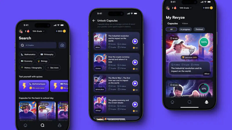 Educational Scroll-Style Applications : revyze